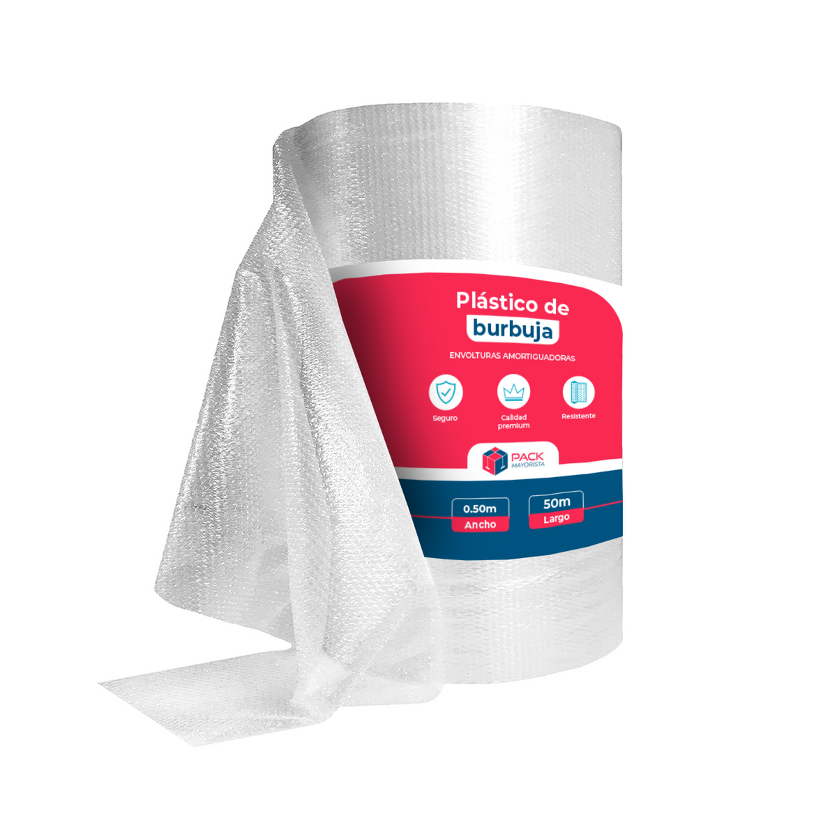Rollo Plastico Burbuja 50m*0,5m Pack Mayorista